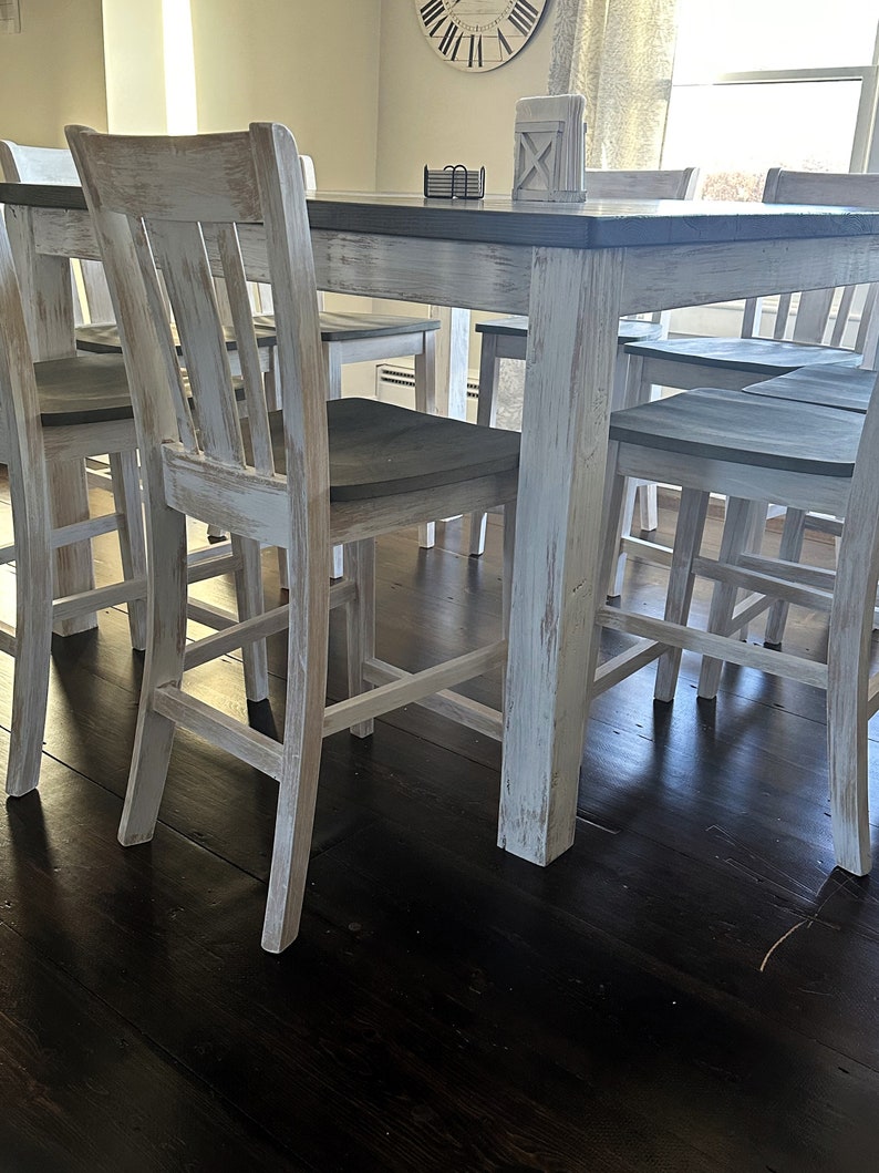 Rustic Farmhouse Dining Table, Dining Room Set, Beach Table ...