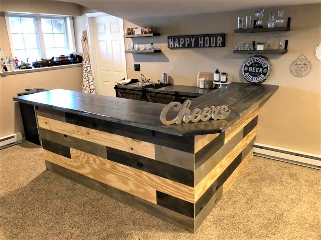 Rustic Bar Reception Desk - Etsy