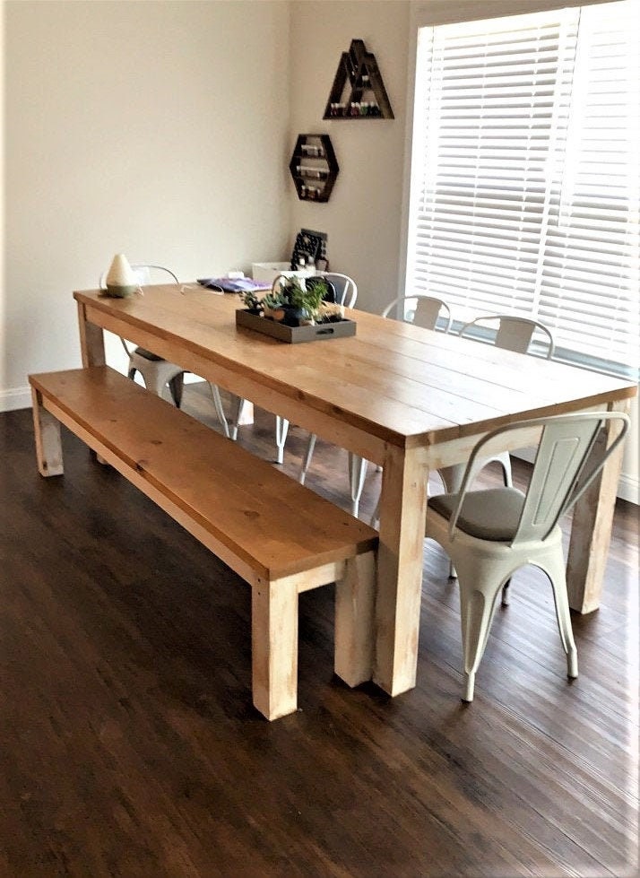 Rustic Dining Table Farmhouse Table Reclaimed Wood Barn | Etsy Canada