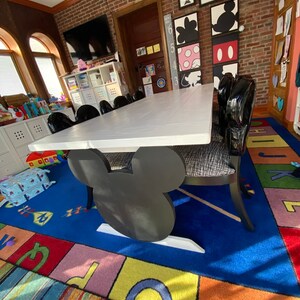 Rustic Farmhouse Dining Table, Disney World, Mickey Mouse Furniture ...