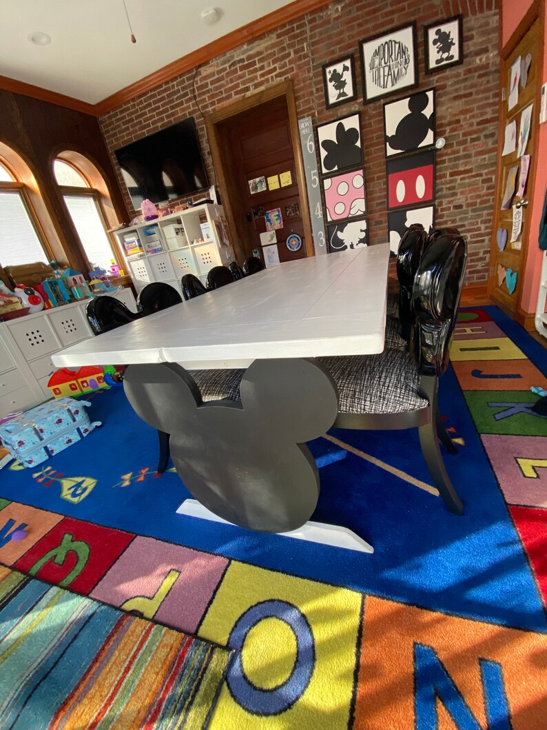 Rustic Farmhouse Dining Table, Disney World, Mickey Mouse Furniture ...