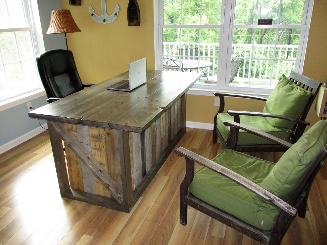 Rustic Desk Reception Desk Bar - Etsy