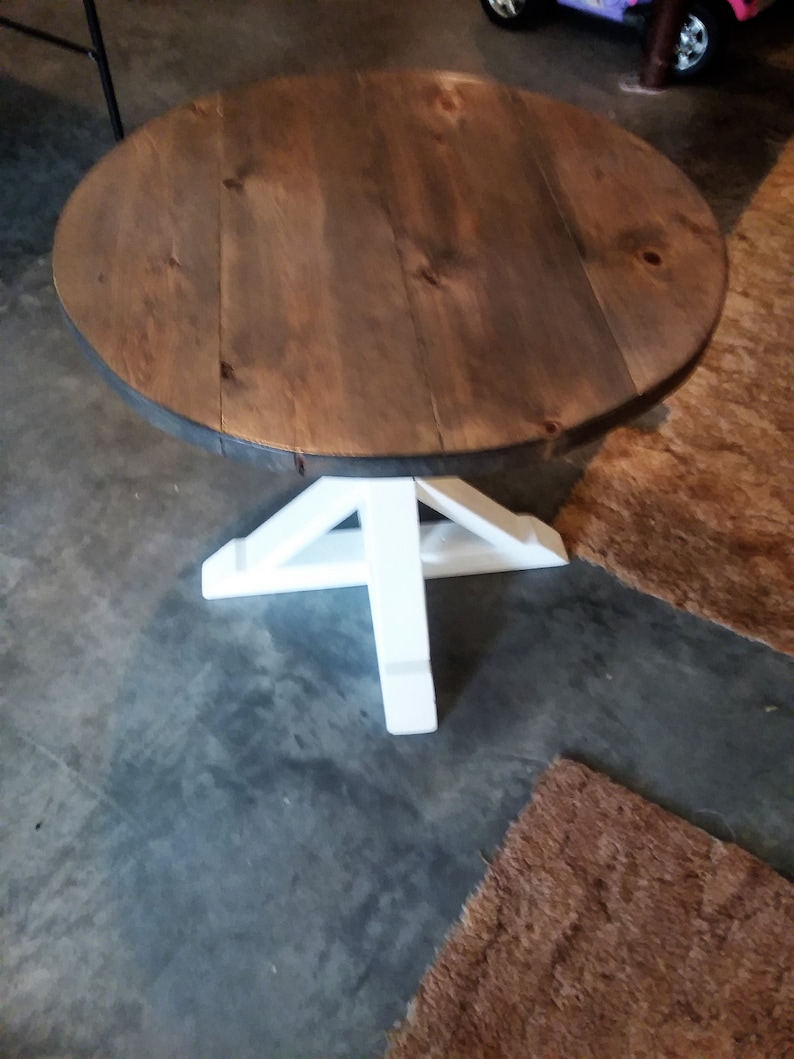Round Farmhouse Dining Table Round Table Round Dining Table - Etsy