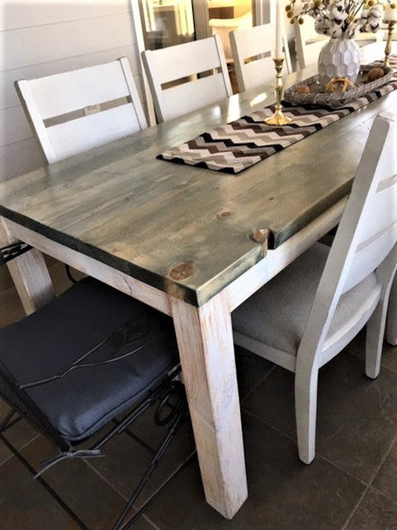 Extra Large Farmhouse Table Long Farm Table Custom Wood - Etsy Canada