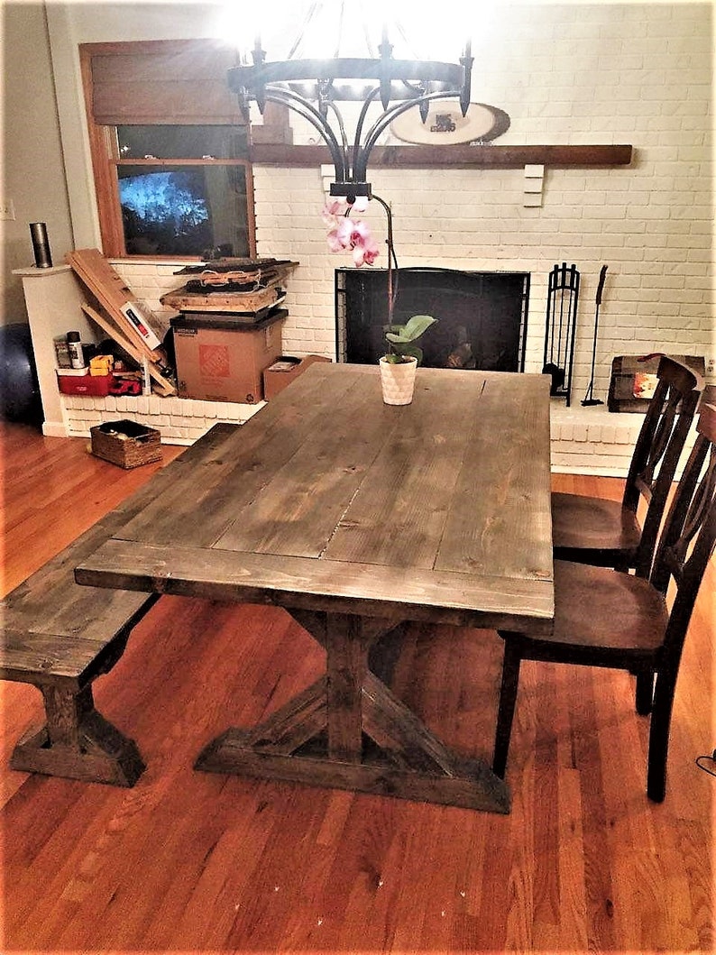 Rustic Farmhouse Dining Table Dining Room Set Dining Room - Etsy