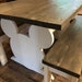 Rustic Farmhouse Dining Table, Disney World, Mickey Mouse Furniture ...