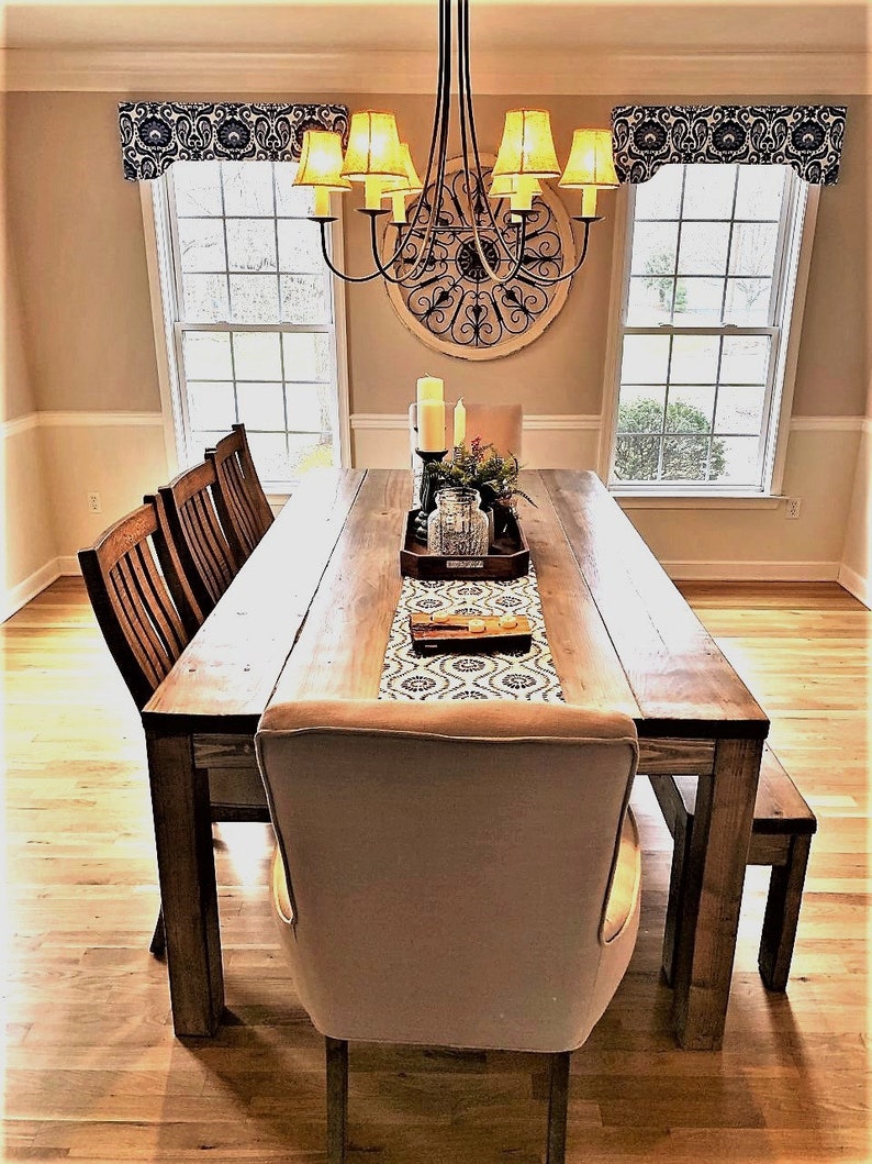 Rustic Farmhouse Dining Table Dining Room Set Dining Room - Etsy