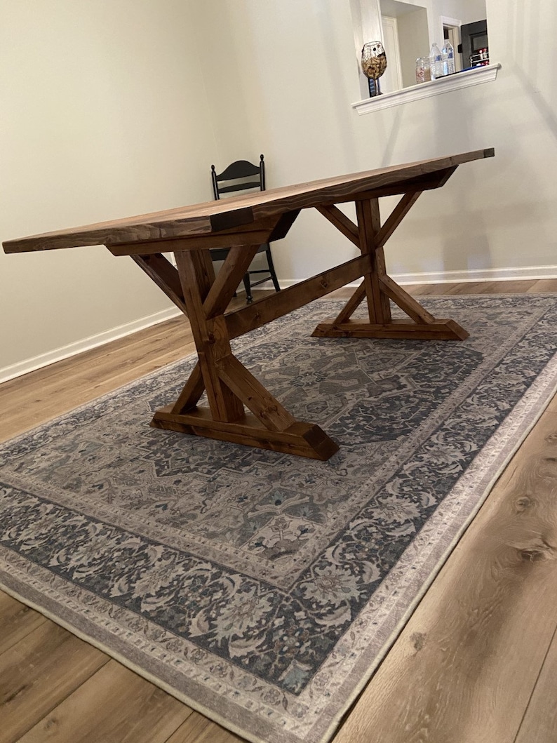 Rustic Farmhouse Table Dining Room Table Set - Etsy
