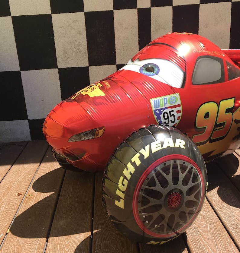 LIGHTING MCQUEEN BALLOON Lighting Mcqueen Air Walker Balloon - Etsy