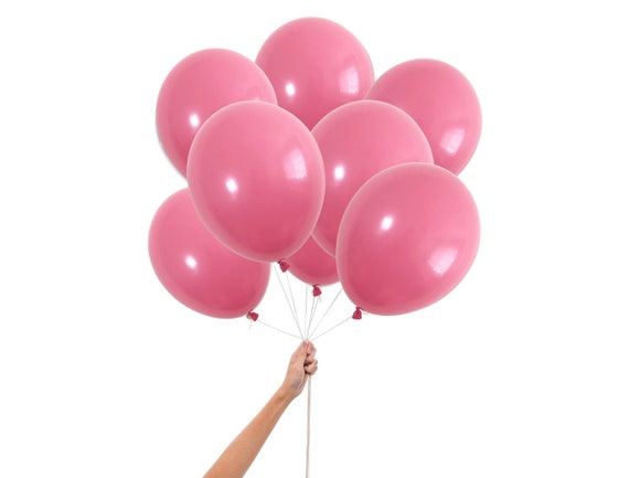 ROSE PARTY BALLOON, 11" latex Rose Balloon Pk of 6, Rose Birthday Party ...