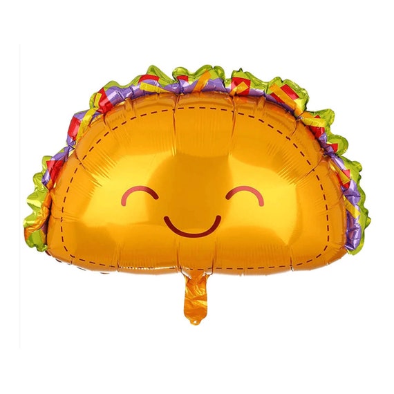 TACO BALLOON, Happy Taco Balloon 33", Huge food balloons, photo prop ...