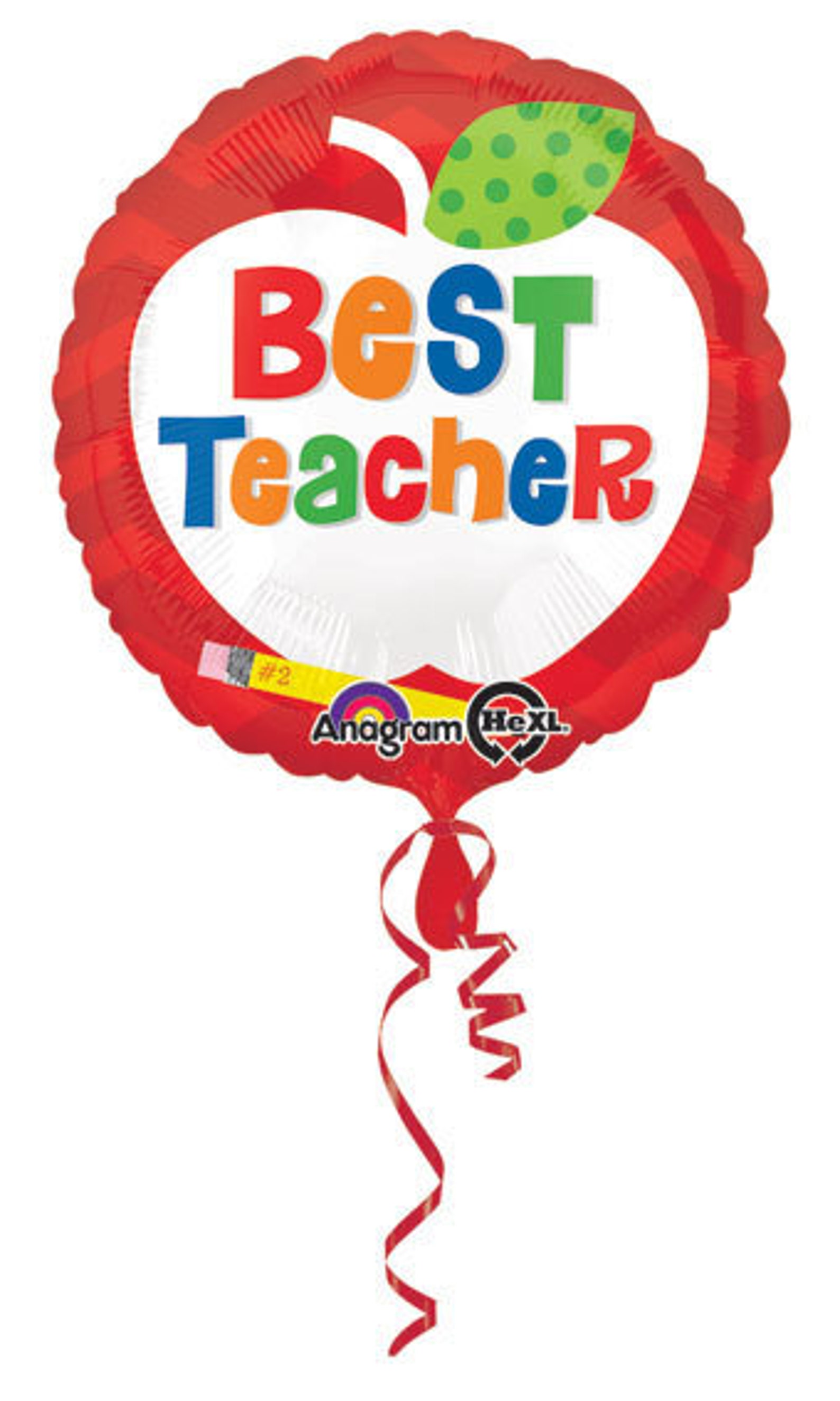 TEACHER APPRECIATION BALLOON Best Teacher Hands Down 1 - Etsy