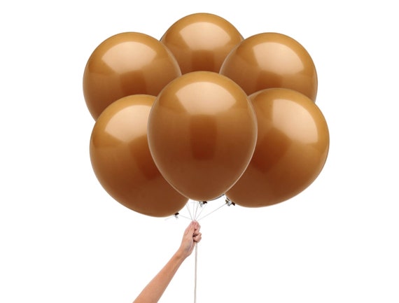 MOCHA BROWN BALLOON, 11" latex Mocha Brown Balloon Pk 6, Mocha Brown ...