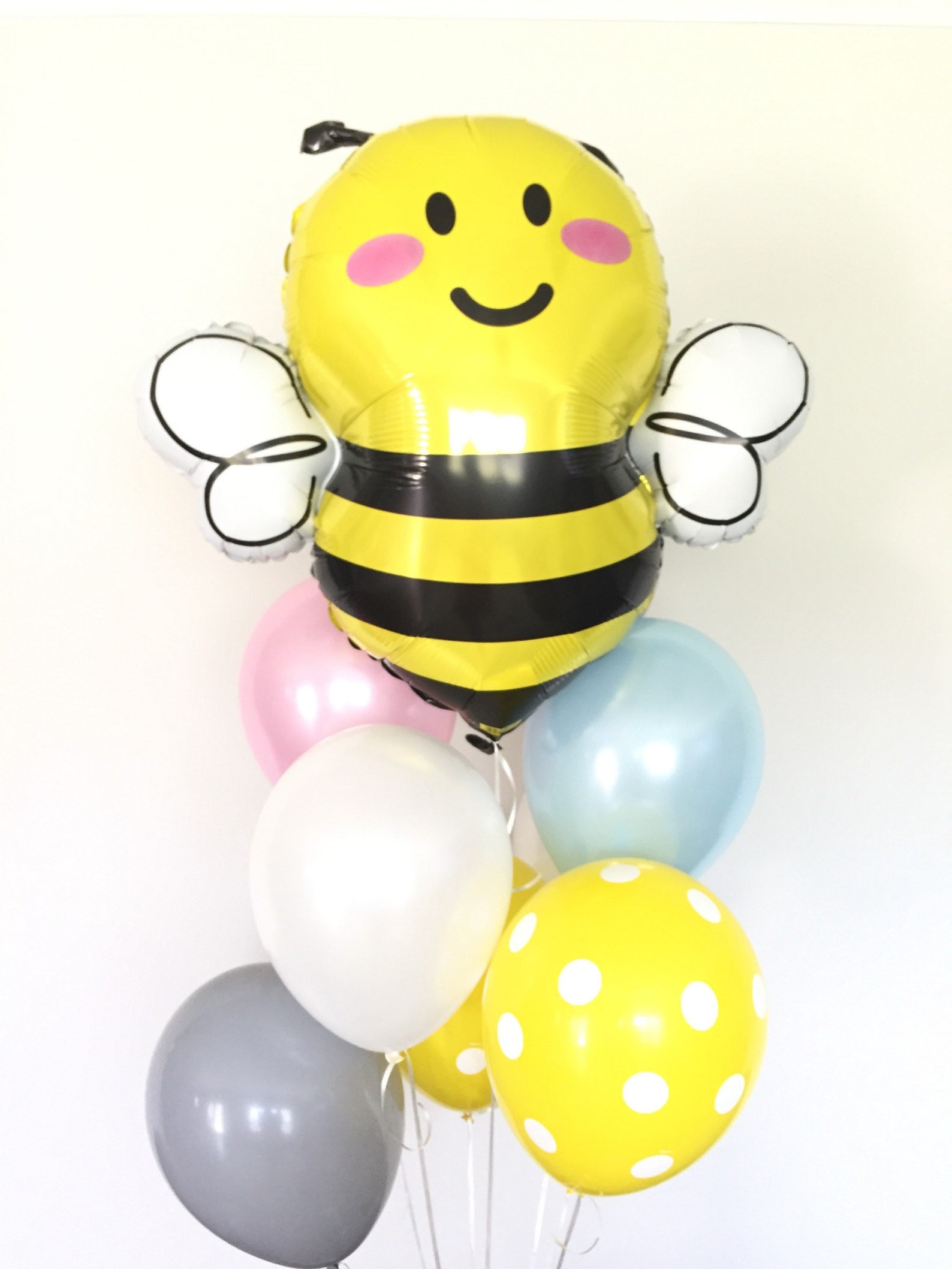 BUMBLE BEE BALLOON Bumble Bee Balloon Black and Yellow - Etsy