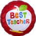 TEACHER APPRECIATION BALLOON Best Teacher Hands Down 1 - Etsy