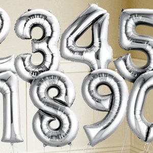 CUSTOM NUMBER BALLOONS 34 Number Balloons Custom - Etsy