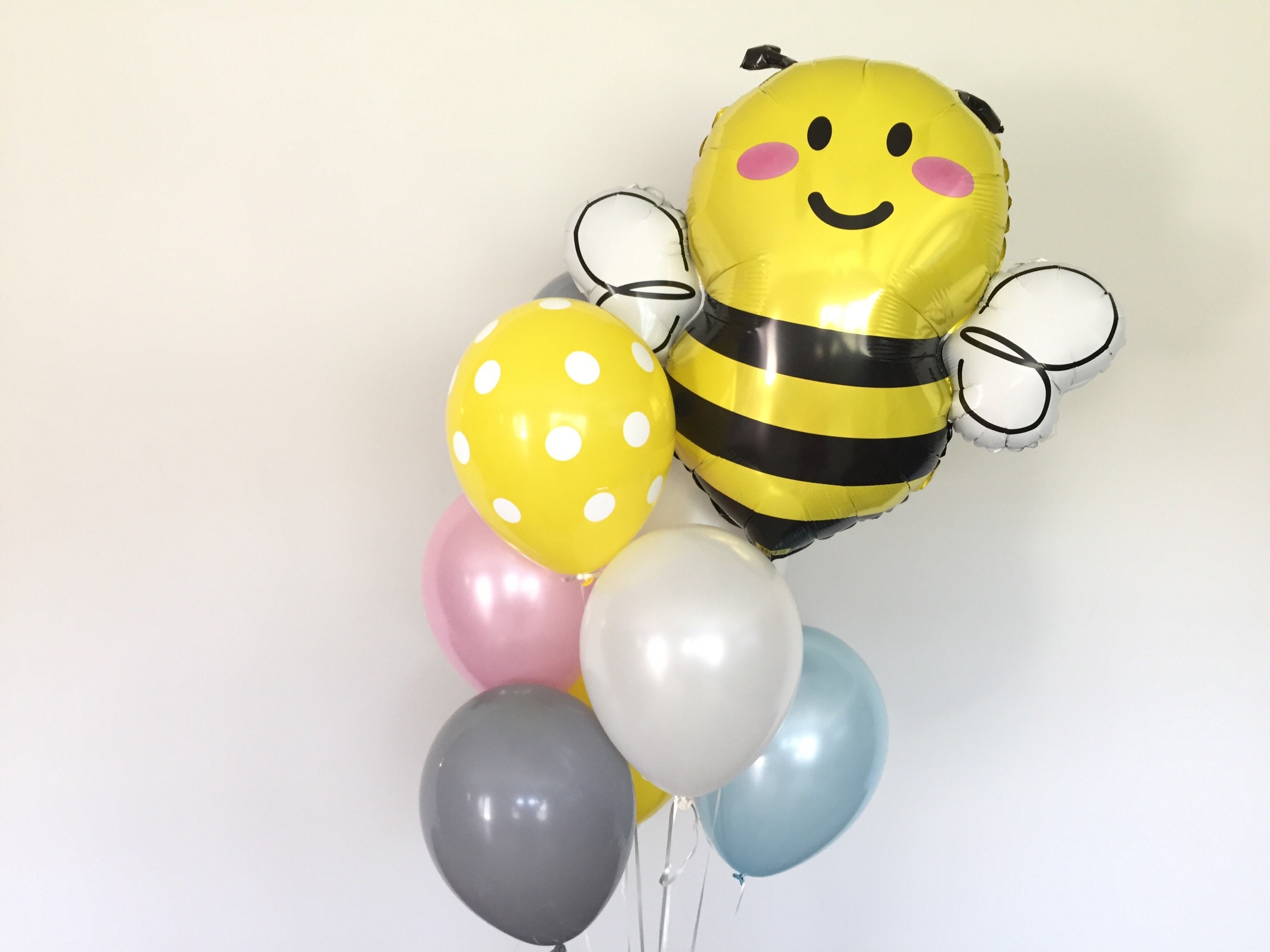 BUMBLE BEE BALLOON Bumble Bee Balloon Black and Yellow | Etsy