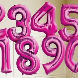 CUSTOM NUMBER BALLOONS 34 Number Balloons Custom - Etsy