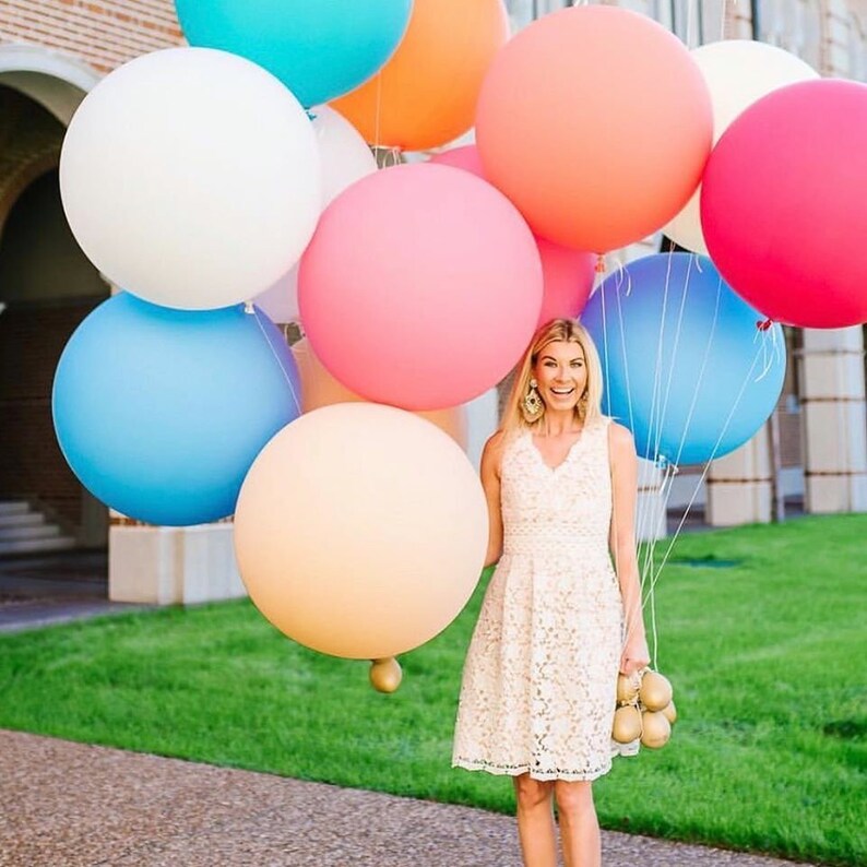3FT HUGE BALLOONS 3ft Balloons 36 Inch Round Balloon - Etsy