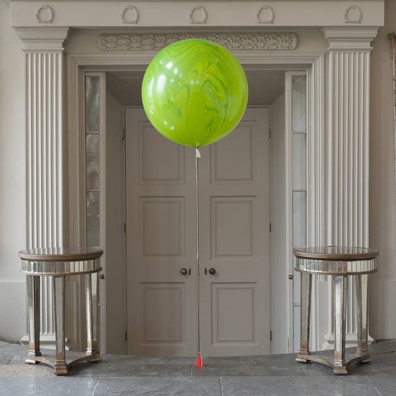 GREEN MARBLE BALLOONS, Large Green Marble balloons 30”Pk of 2, Huge ...