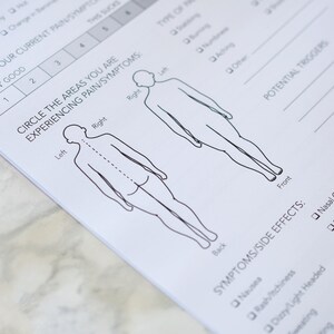 Chronic Pain Diary, Chronic Illness Diary, Health Journal, Planner - Etsy