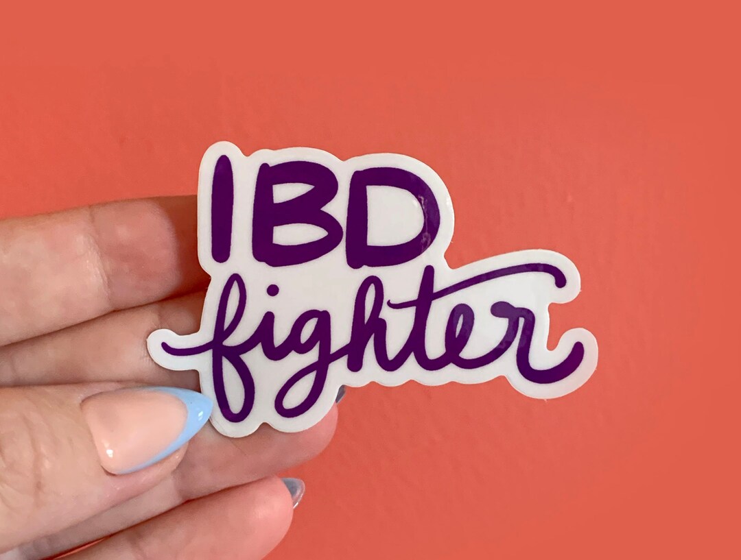 IBD Fighter Sticker, Crohn's and Colitis Sticker, Inflammatory Bowel ...