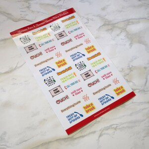 Cute Journal Stickers, Chronic Pain and Chronic Illness Diary Stickers ...