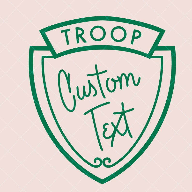 Custom Troop Badge Instant Digital Download PNG Files Only - Etsy