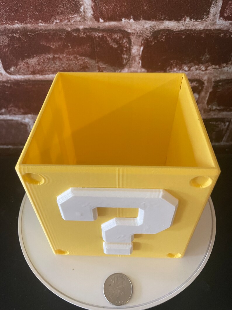 Mario Question Mark Planter large - Etsy