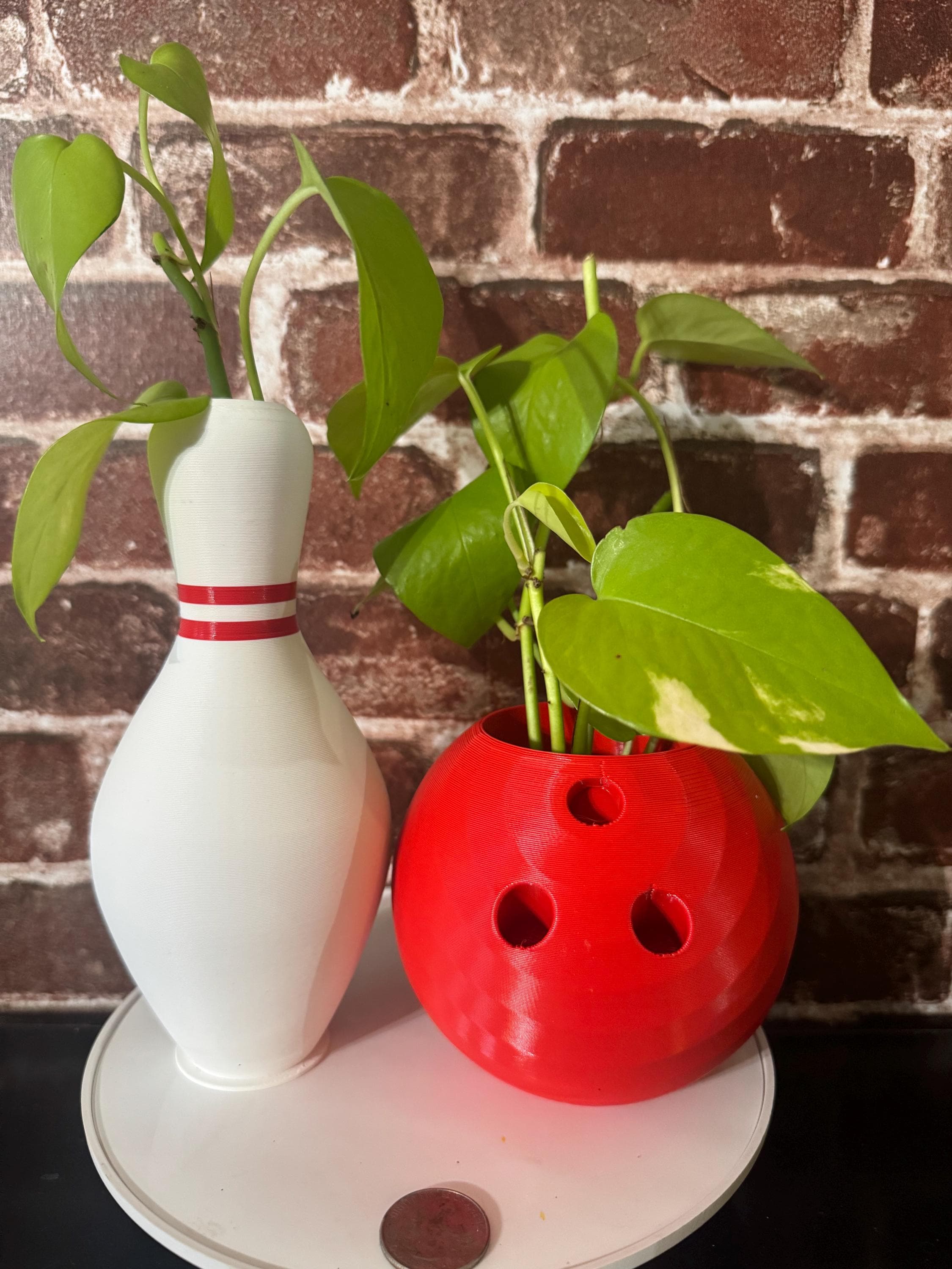 Bowling Ball and Pin Planter Set Gift | Home Decoration - Etsy