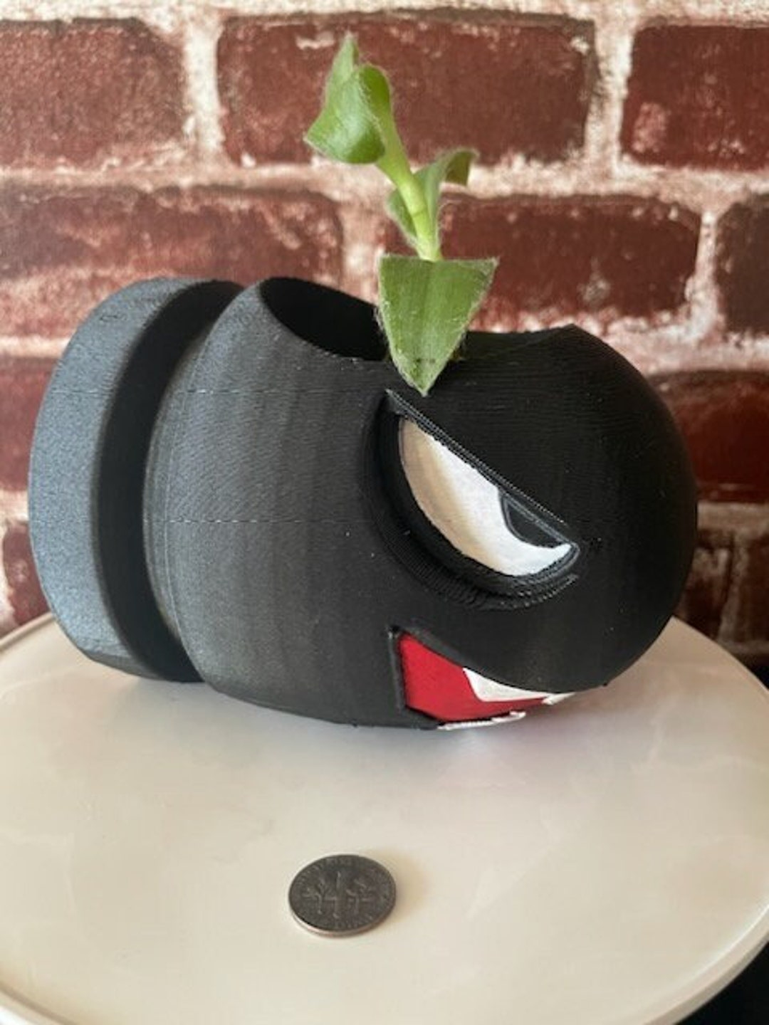 3D Printed Bullet Bill Planter W Inner Pot - Etsy