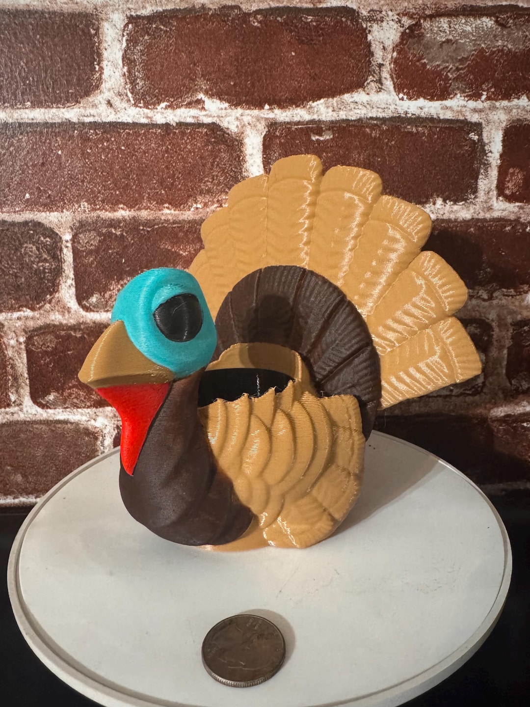 3D Printed Turkey Thanksgiving Planter W Inner Pot - Etsy