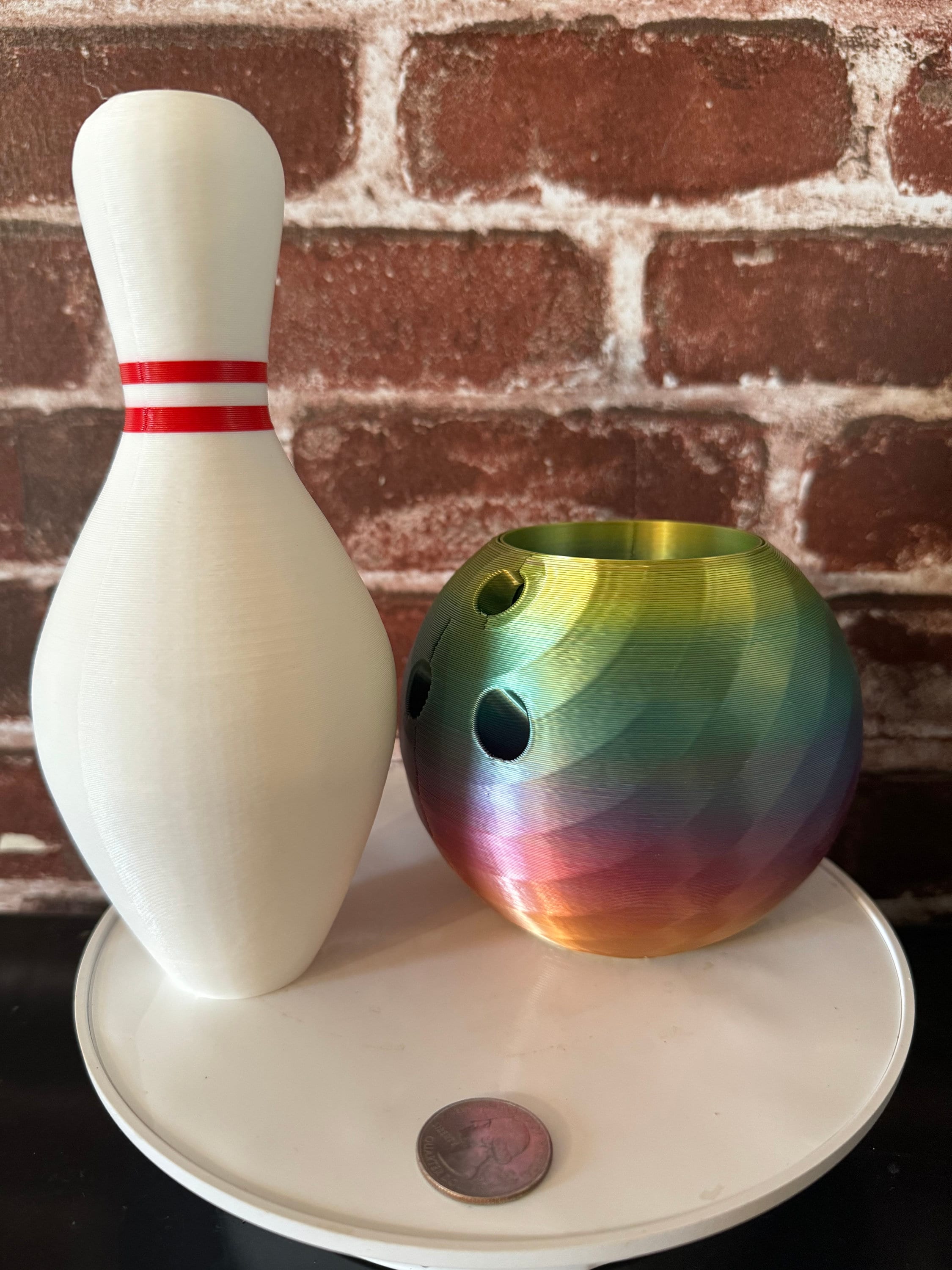 Bowling Ball and Pin Planter Set - Etsy