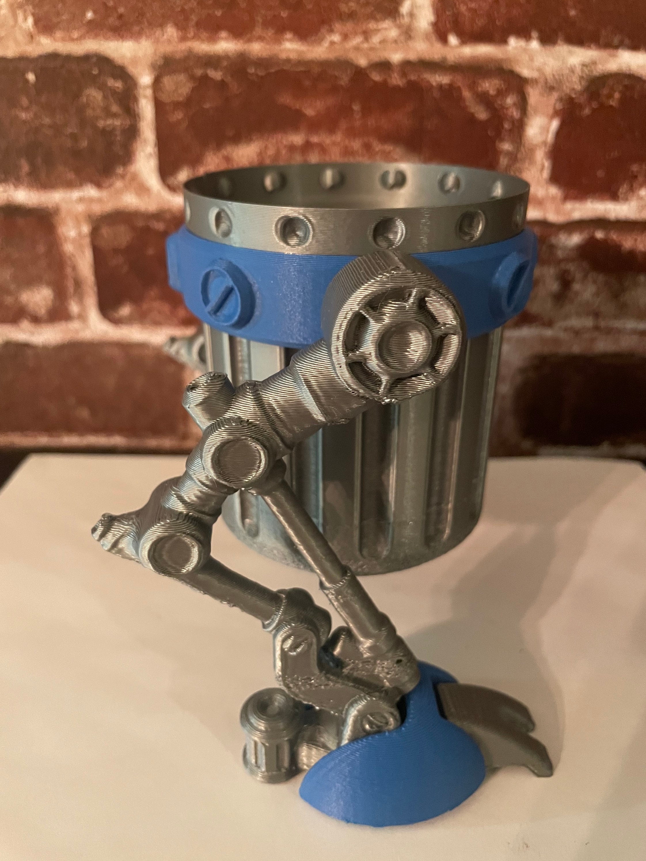 3D Printed Robot Planter - Etsy