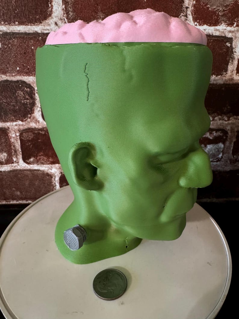 Frankenstein Brain Planter W Inner Pot - Etsy