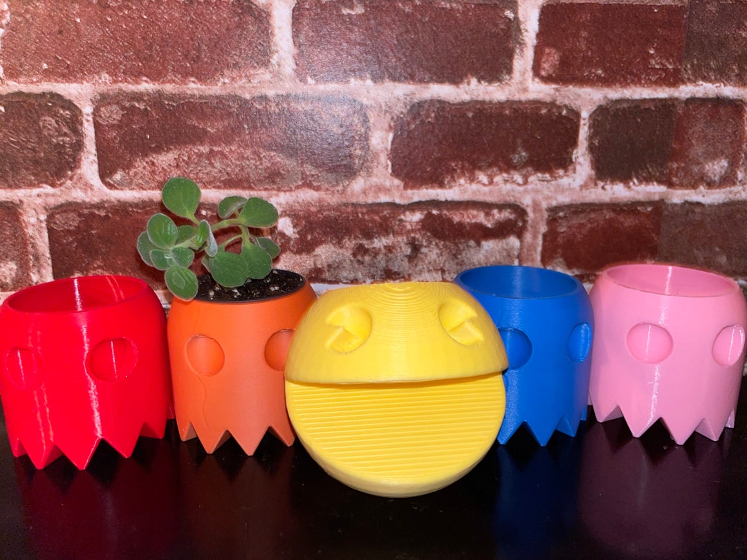 PAC Man Planter Set - Etsy