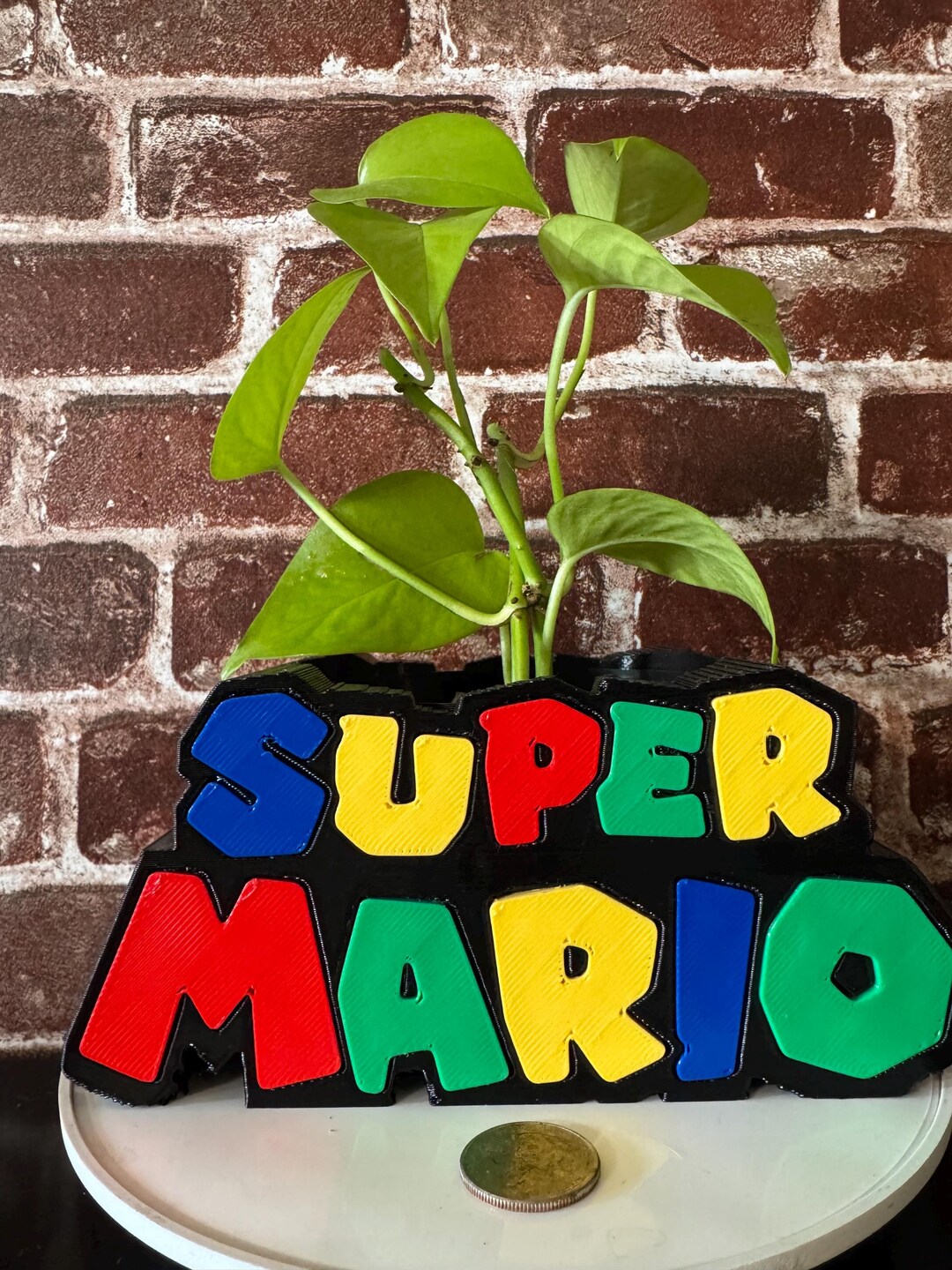 Super Mario Planter W Removable Pot | Unique Home Decor Gift - Etsy