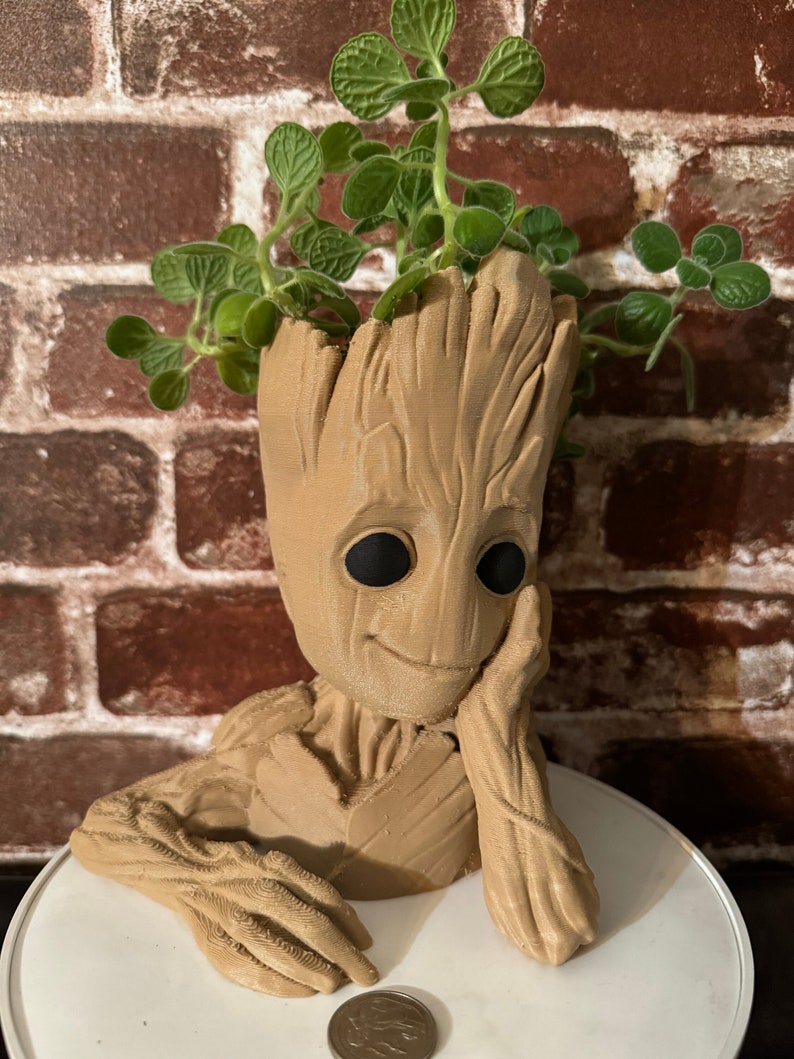3D Printed Groot Large Planter - Etsy