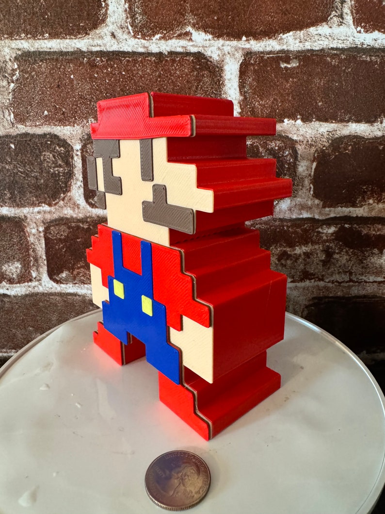 3D Printed Pixel Mario Pot W Inner Pot - Etsy