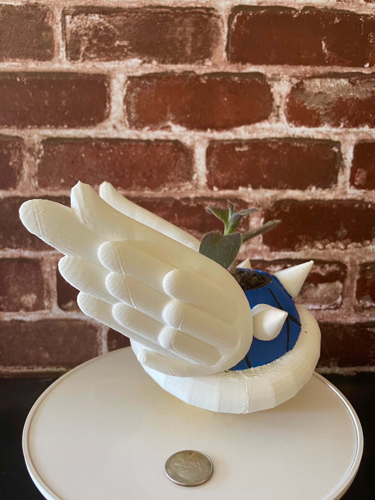 Mario Blue Spiked Shell Trophy Planter W/ Inner Pot - Etsy