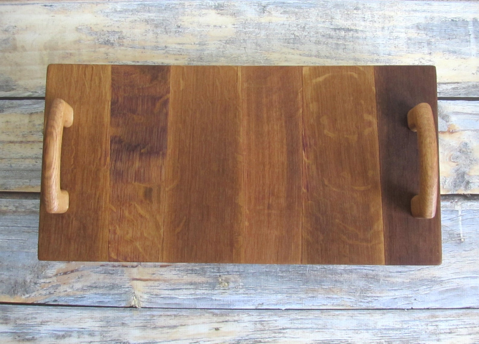 Wooden Serving Tray With Handles Meat and Cheese Board Charcuterie Tray ...