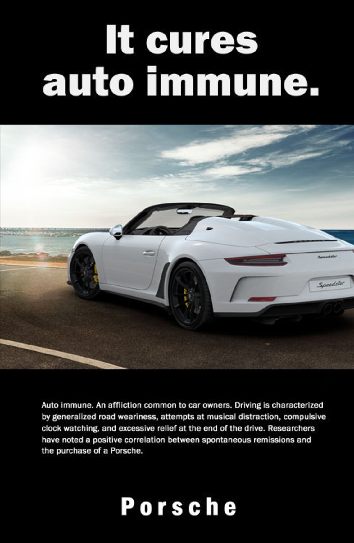 Porsche Poster Porsche Custom Ad Porsche Slogan | Etsy