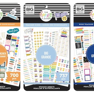 3 Options of BIG Value Stickers Books by Happy Planner - 700 Rad ...