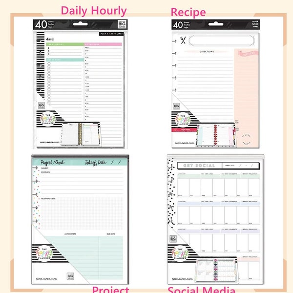 Happy Planner Classic Recipe - Etsy