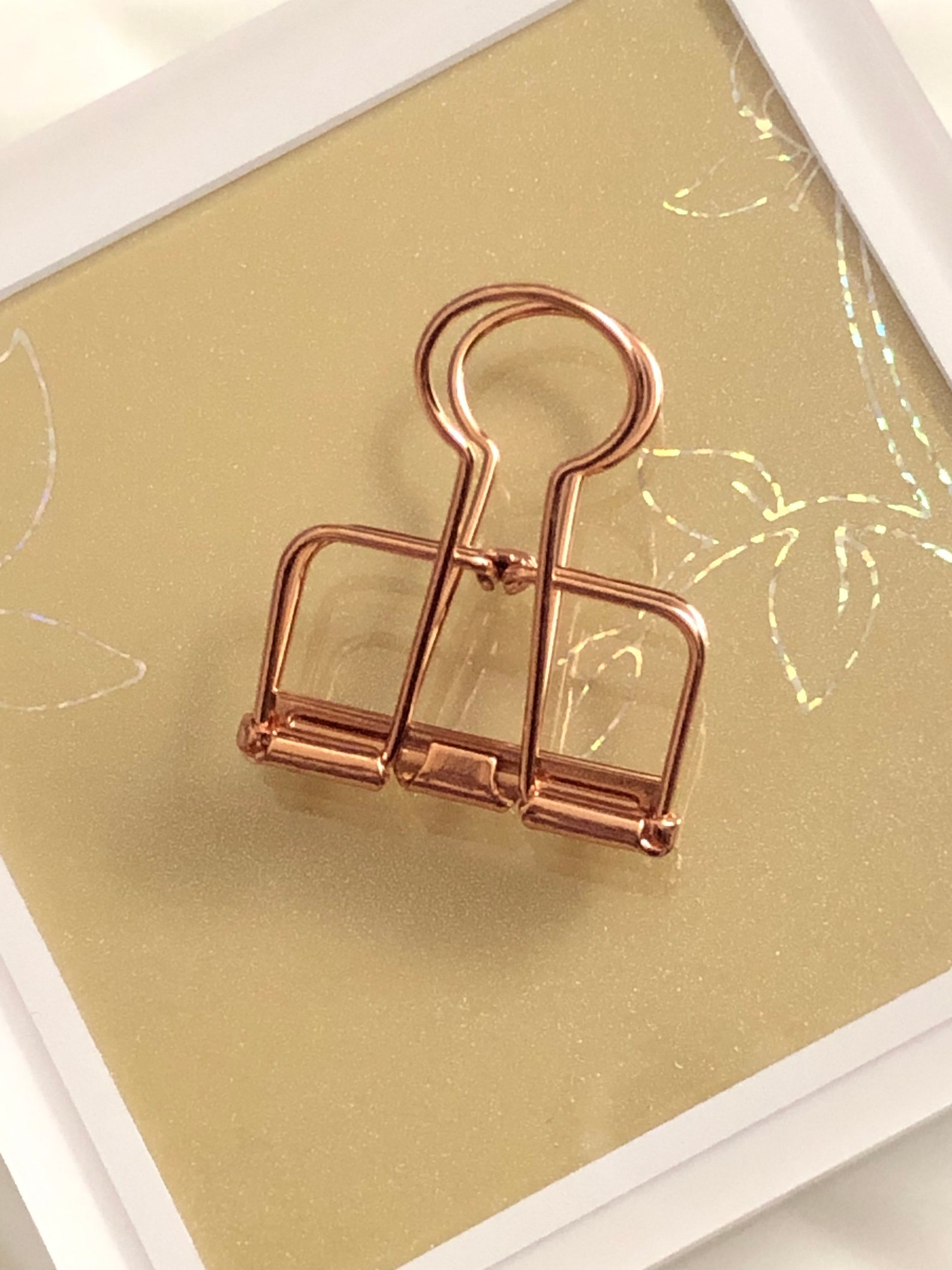 6 Colors of Planner Clips Hollow Binder Clips-office/binder/decorative ...