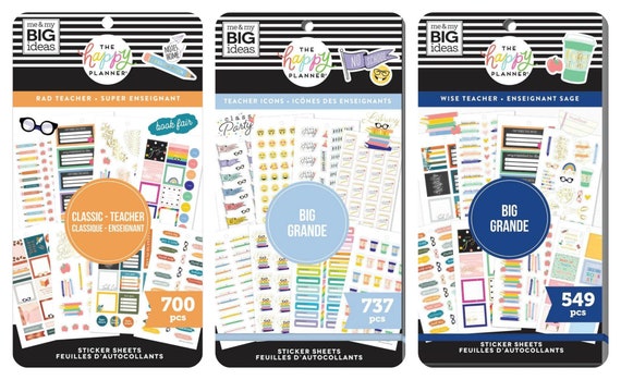 3 Options of BIG Value Stickers Books by Happy Planner 700 - Etsy