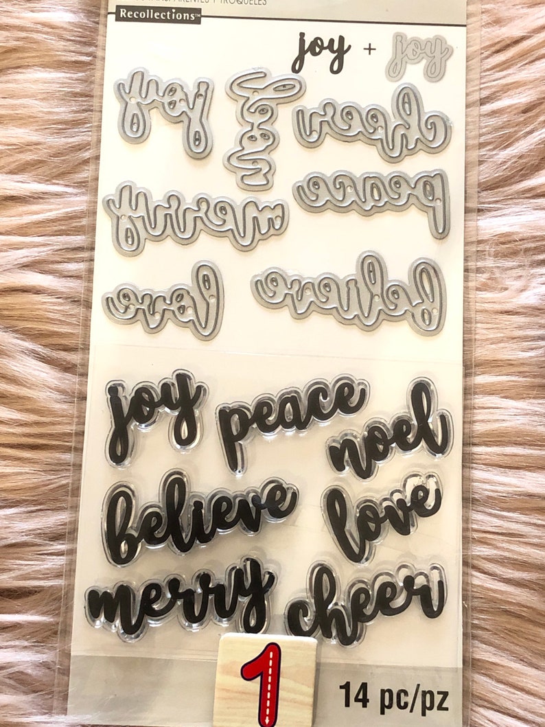 8 Options of Recollections Stamps Dies sets Handwritten | Etsy