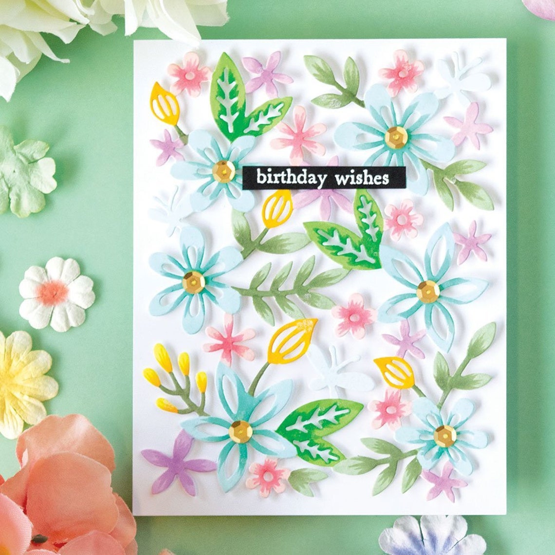 3 Options of Hero Arts Fancy Intricate Dies-leaves & Vines/layering ...