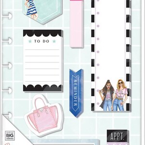 Happy Planner Girl Sticky Notes - Rongrong/faith Warrior/healthy Hero ...