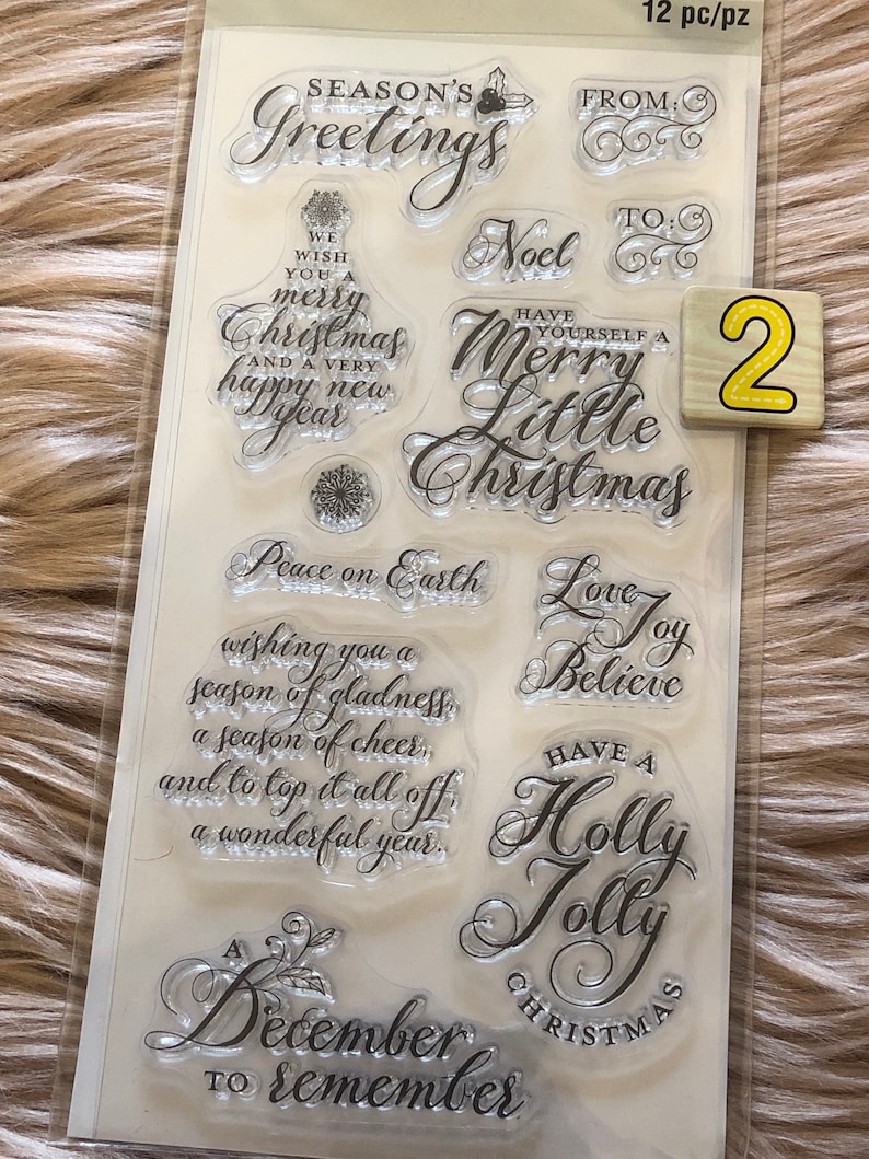 8 Options of Recollections Stamps Sets-little Chats/seasonal - Etsy